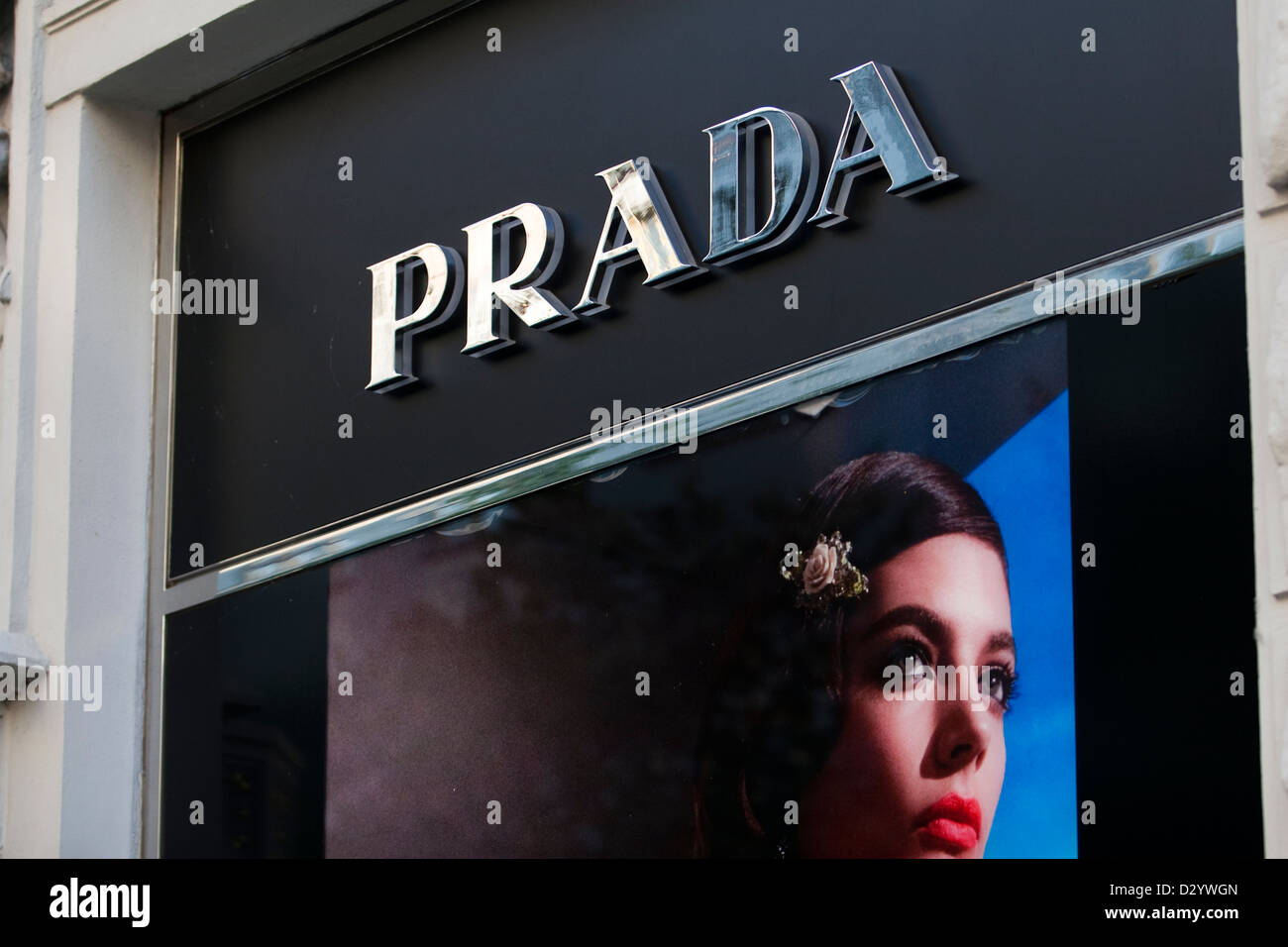 Prada in Parizska Street in Prague, Czech Republic on June 18, 2012 ...
