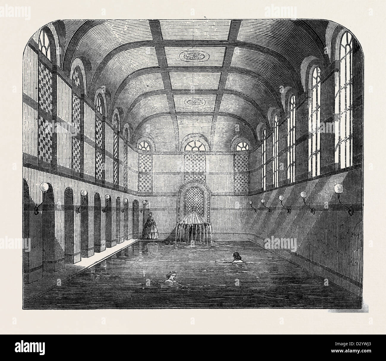 THE ROYAL SWIMMING BATH FOR LADIES AT BRIGHTON Stock Photo - Alamy