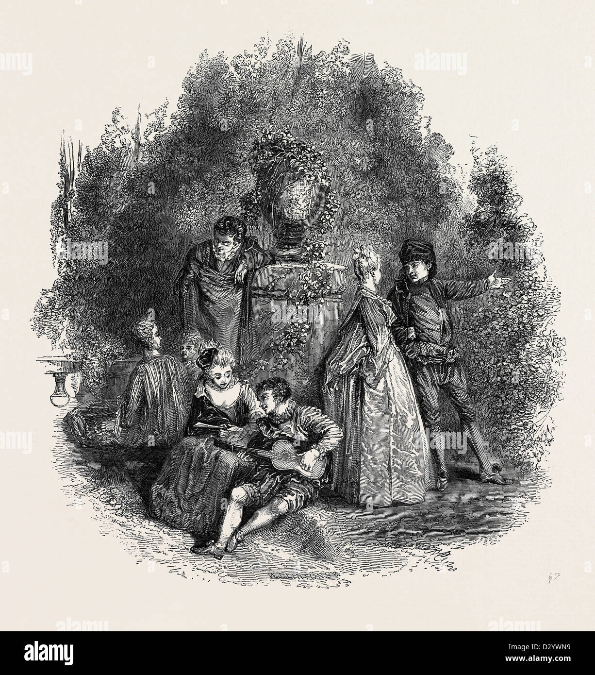 Watteau hi-res stock photography and images - Alamy