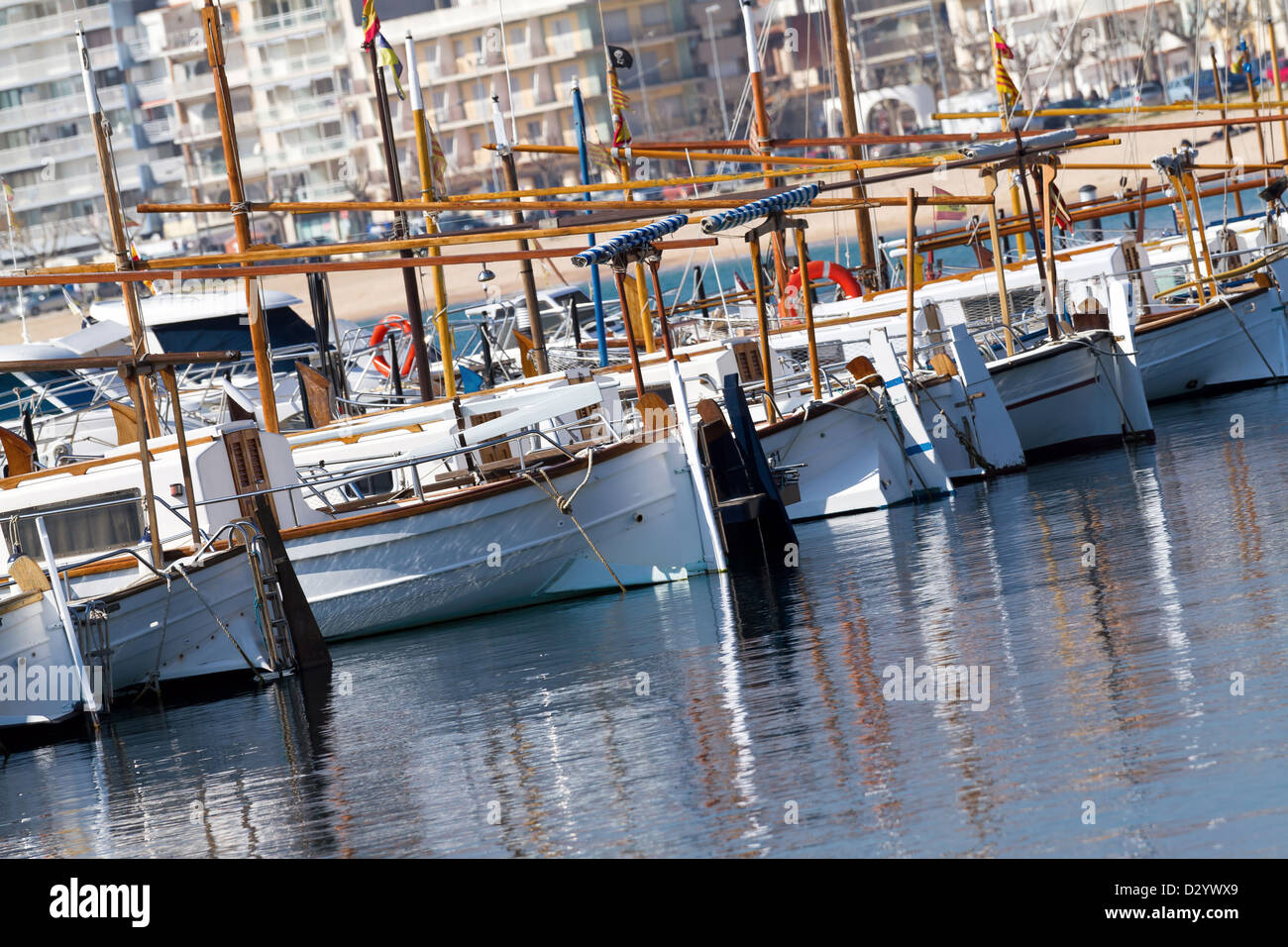 Beautiful Spanish ships in port Stock Photo - Alamy