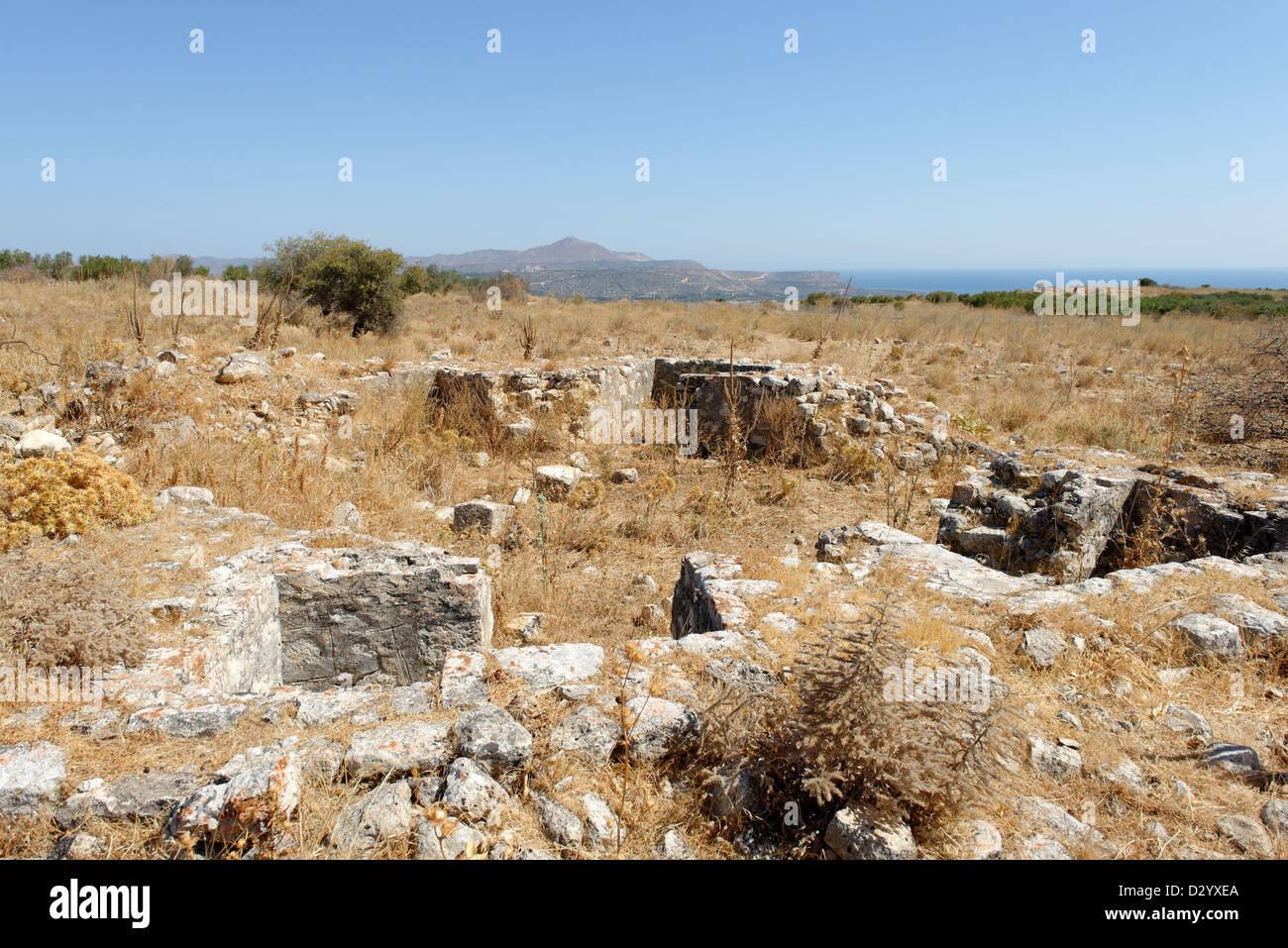 Aptera. Crete. Greece. A Machine gun installation from the German ...