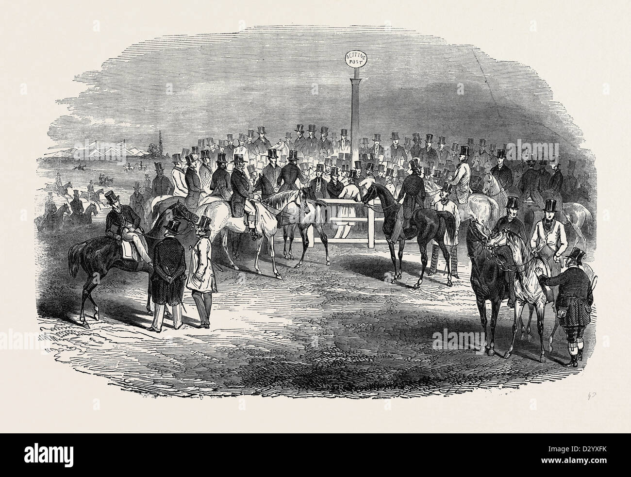 EPSOM RACES, THE BETTING RING Stock Photo - Alamy