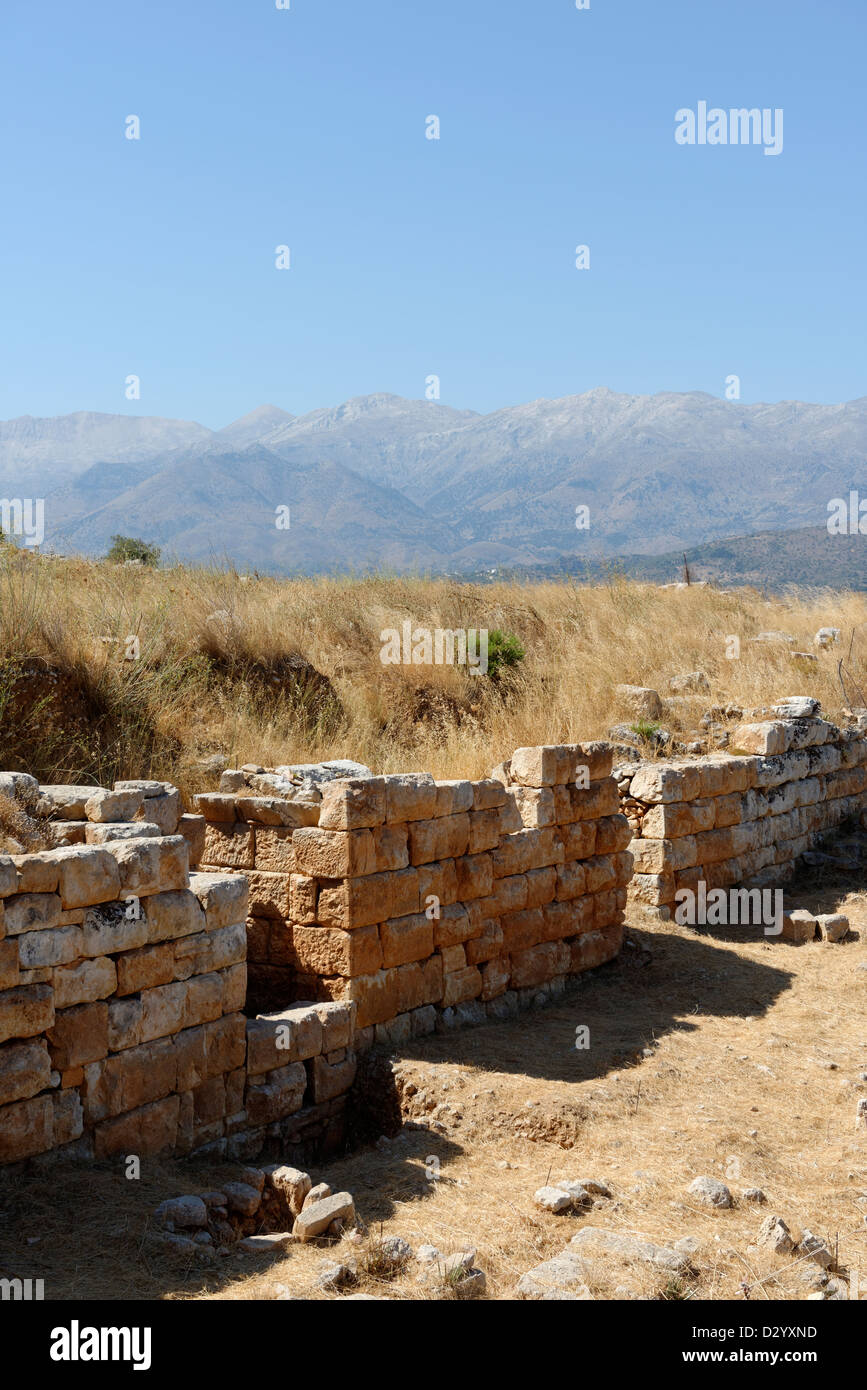 Aptera. Crete. Greece. Ancient fortified wall and fortifications of the ...