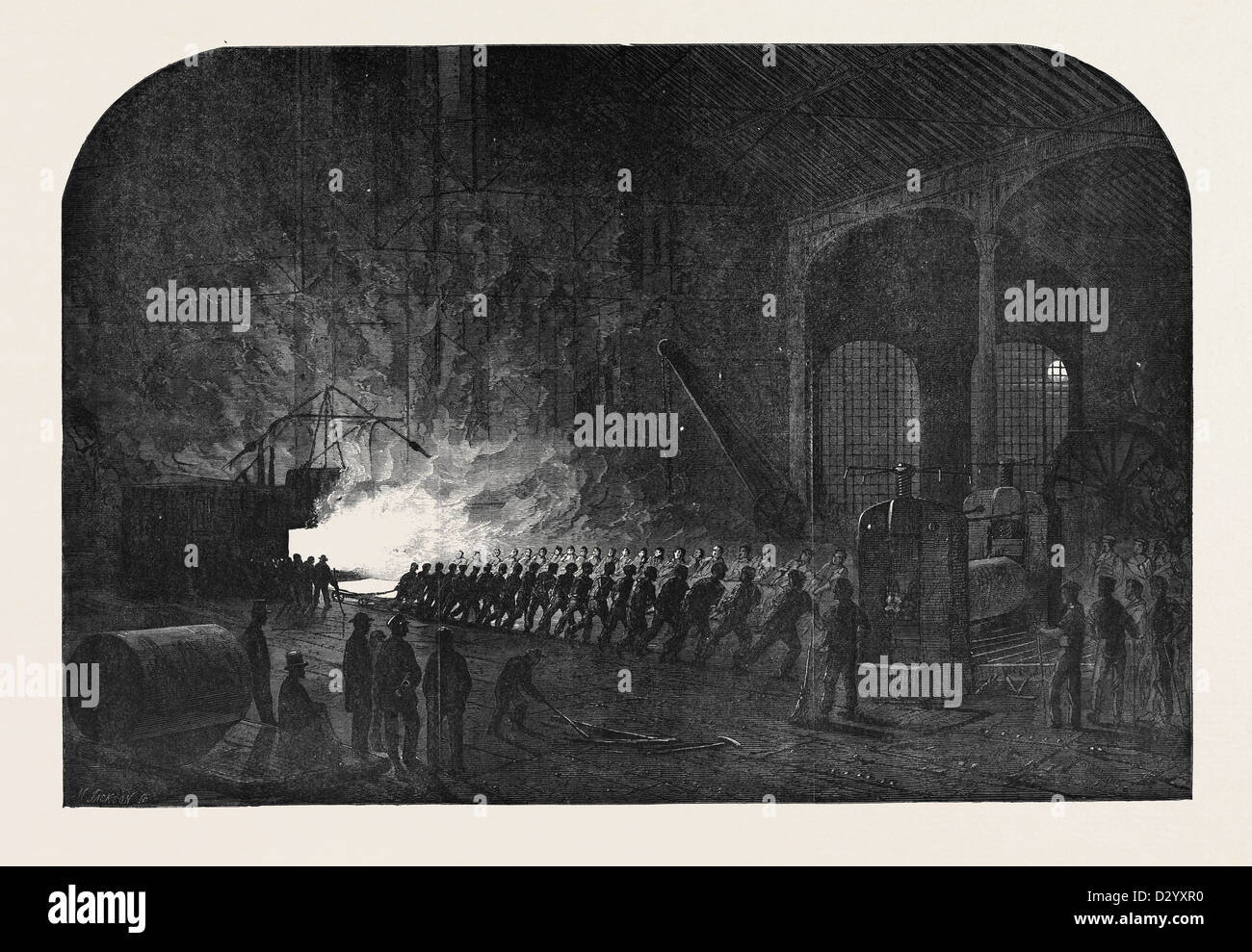 PROCESS OF ROLLING ARMOUR PLATES FOR HER MAJESTY'S SHIPS AT THE ATLAS ...