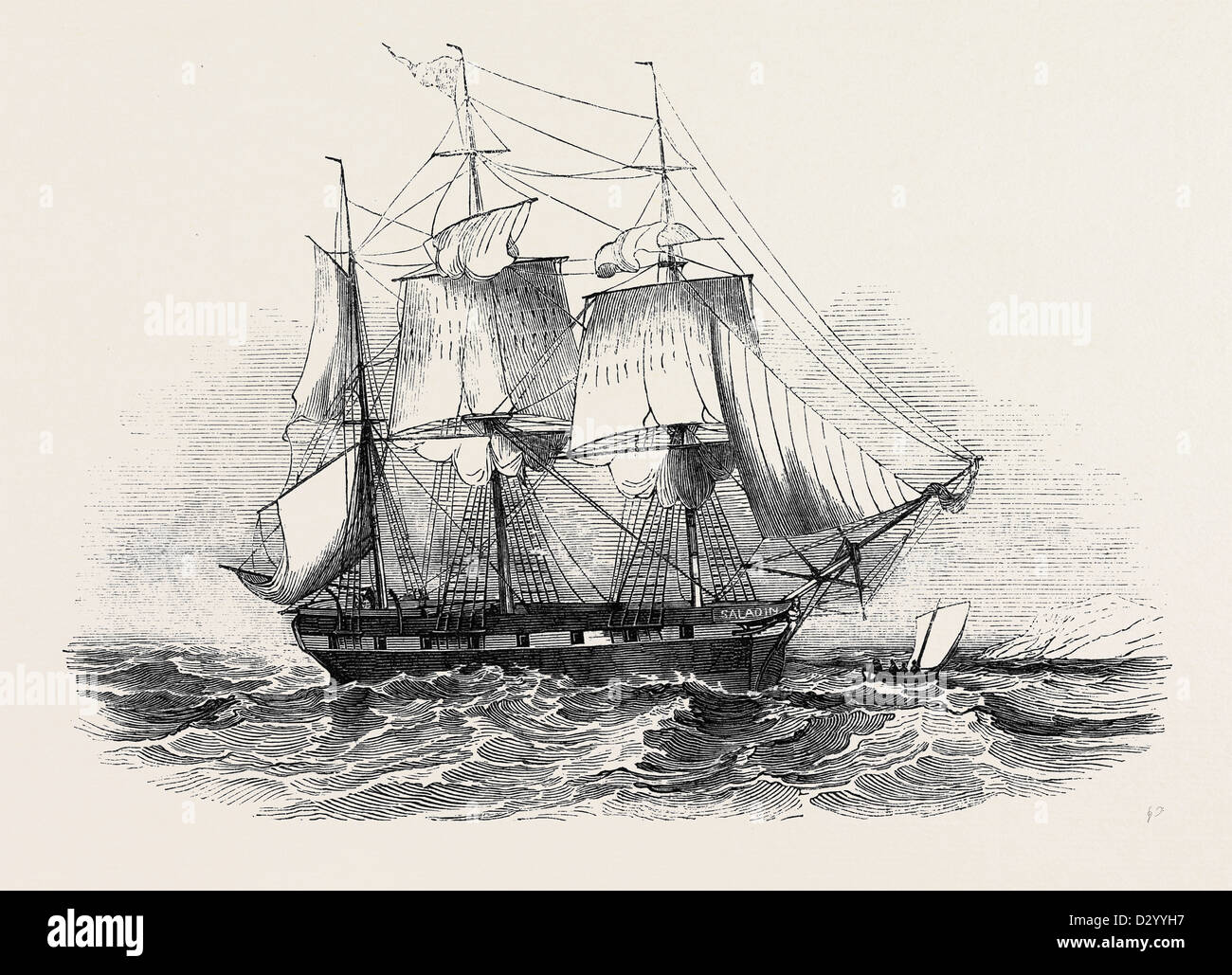 Engraving of the saladin engraving hi-res stock photography and images ...