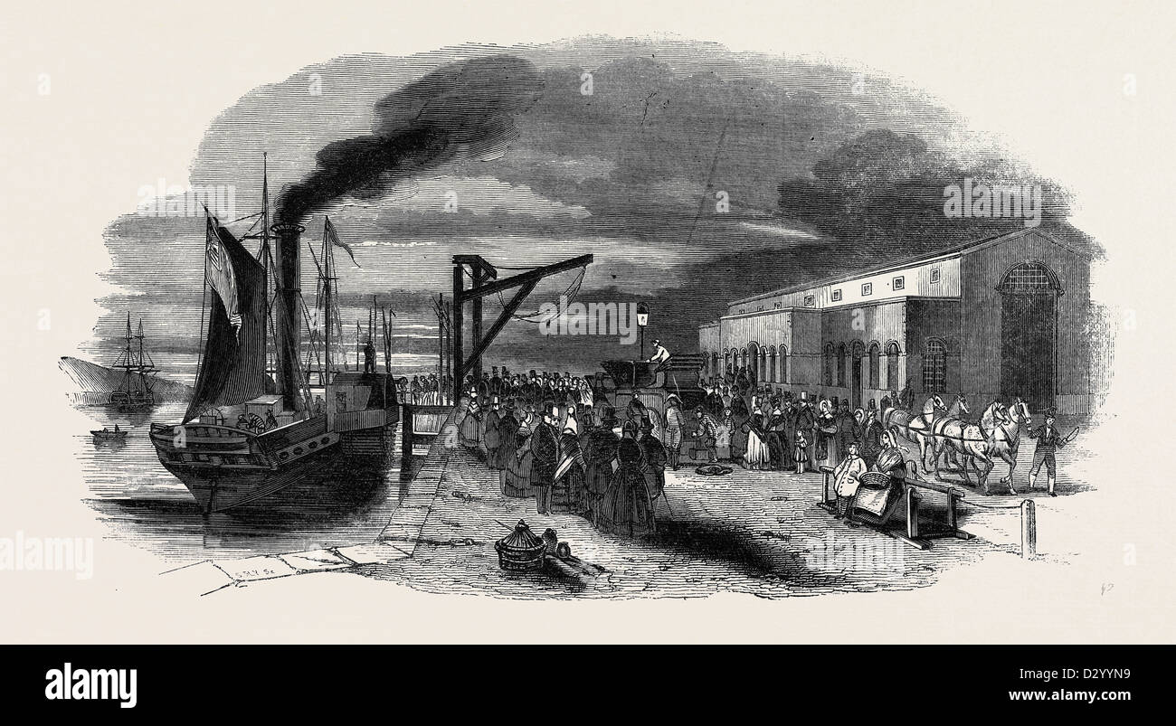 BOULOGNE, EMBARKATION OF THE INDIAN MAIL Stock Photo - Alamy