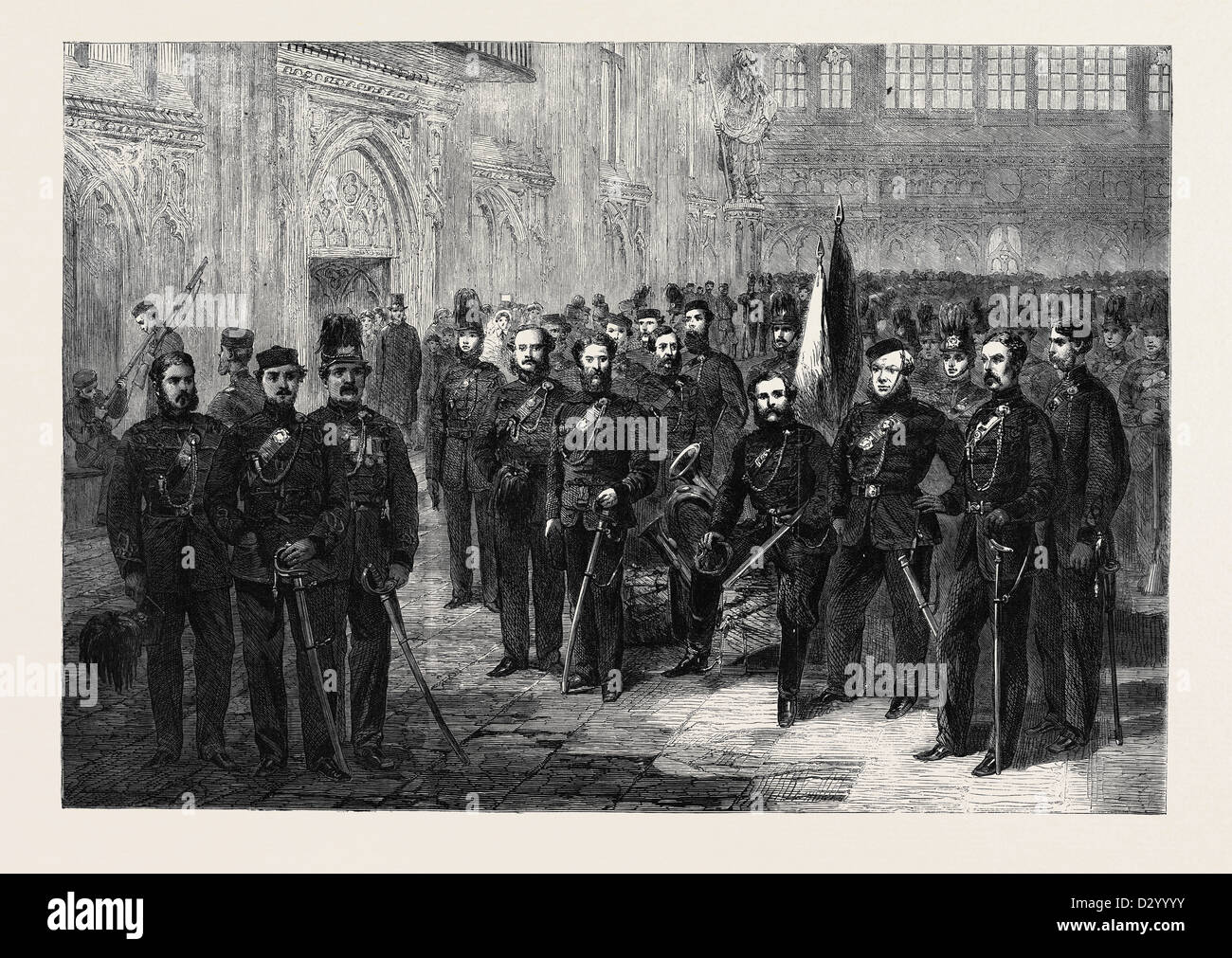 OFFICERS AND PRIVATES OF THE LONDON RIFLE VOLUNTEER BRIGADE Stock Photo ...