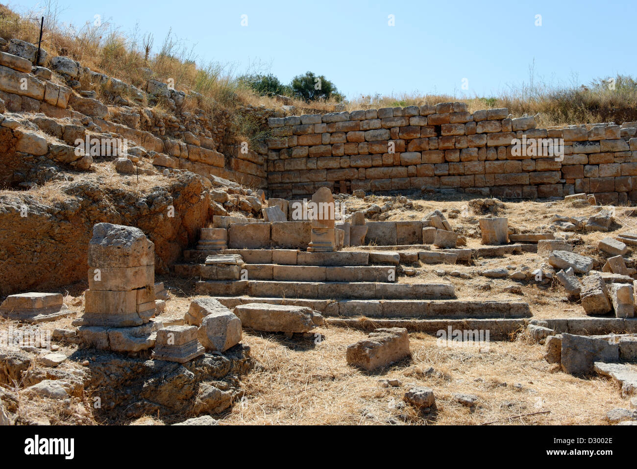 Aptera. Crete. Greece. Ancient Ruins of Altars or Pedestals of ...