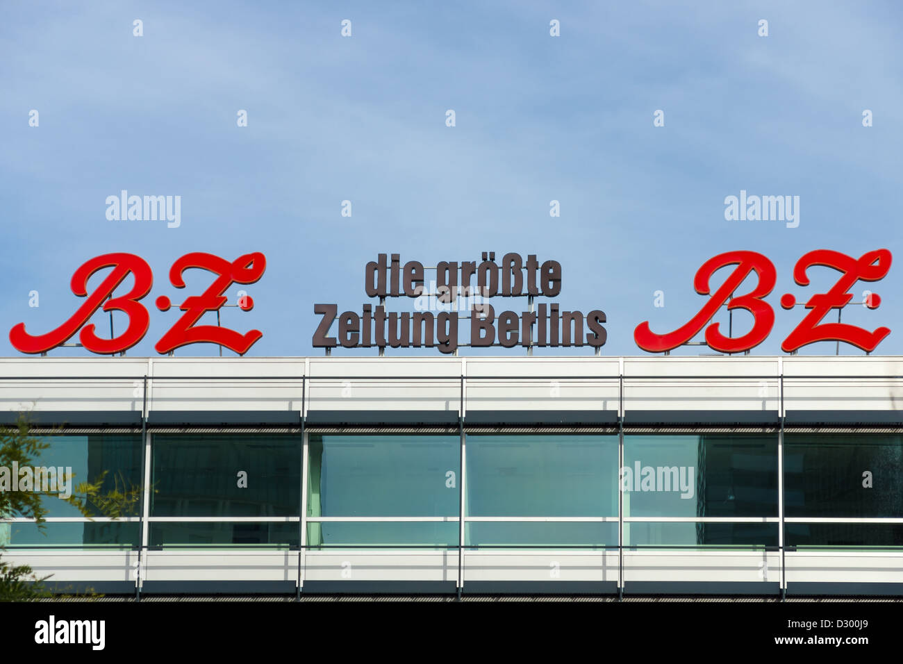 Advertising newspaper Berliner Zeitung. Berlin Stock Photo - Alamy