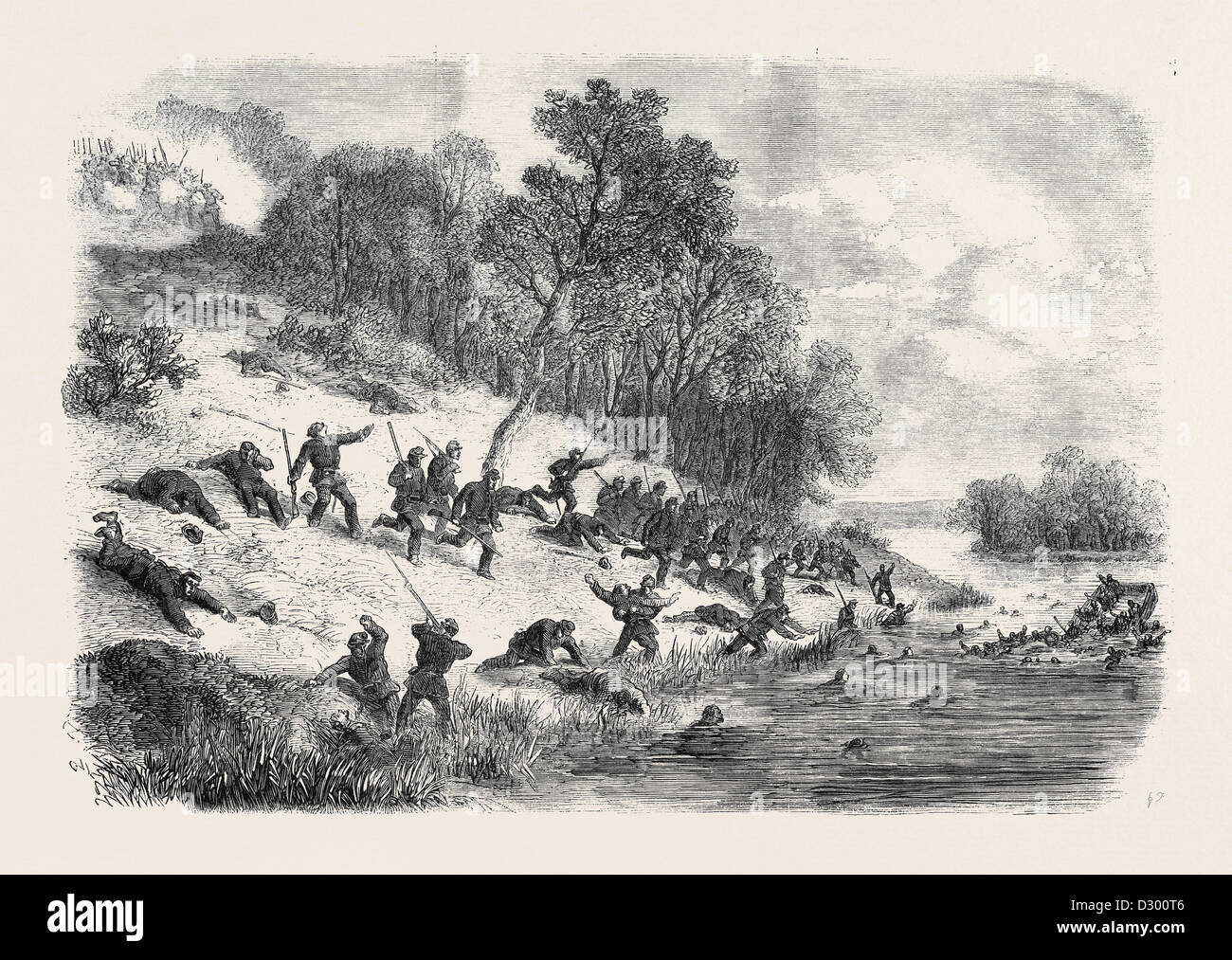 THE CIVIL WAR IN AMERICA: RETREAT OF THE FEDERALISTS AFTER THE FIGHT AT ...