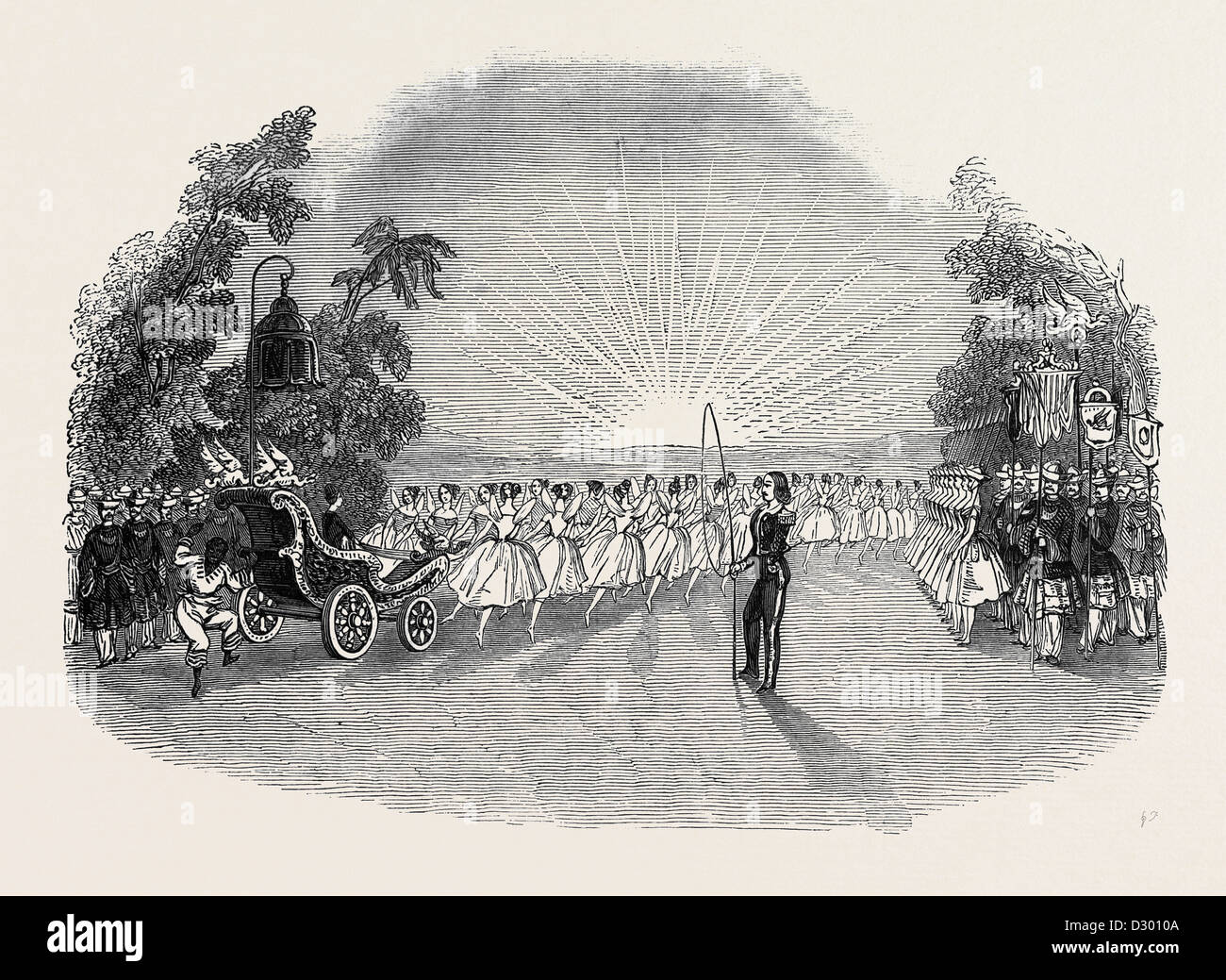 SCENE FROM THE BURLESQUE OF "ALADDIN; OR THE WONDERFUL LAMP," AT THE ...