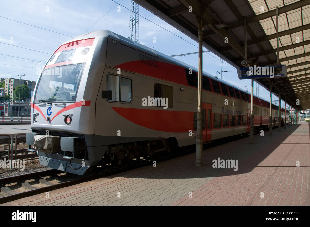 Lithuanian double decker passenger train hi-res stock photography and ...