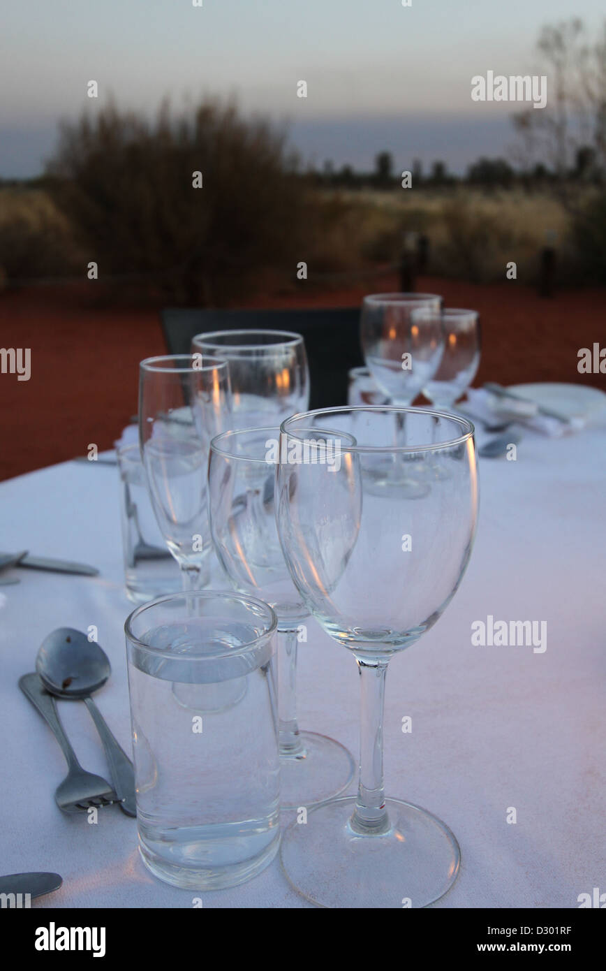 Sounds of Silence Dinner in the Desert Stock Photo - Alamy