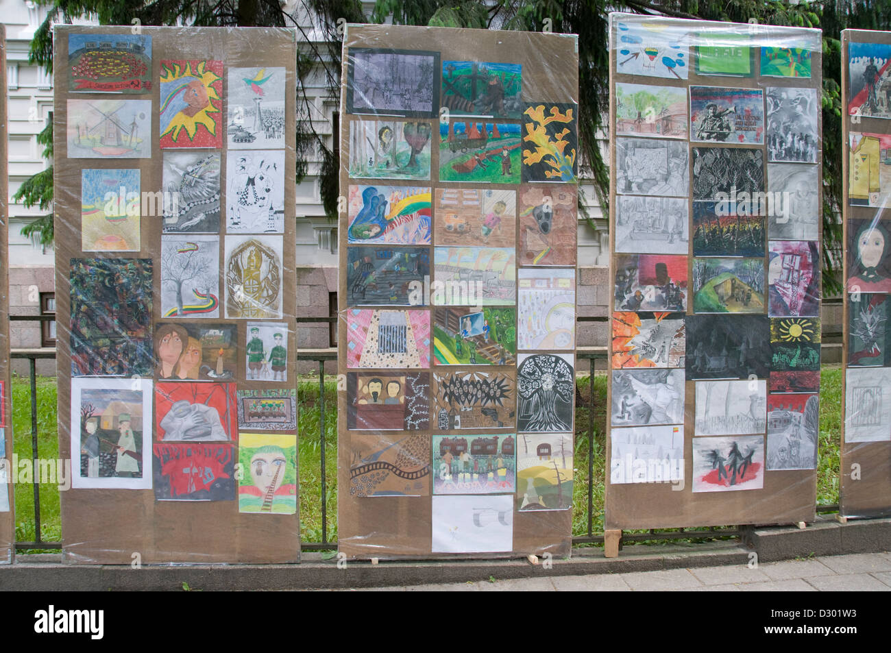 Art exhibition at the Museum of Genocide Victims which was the Nazi and ...