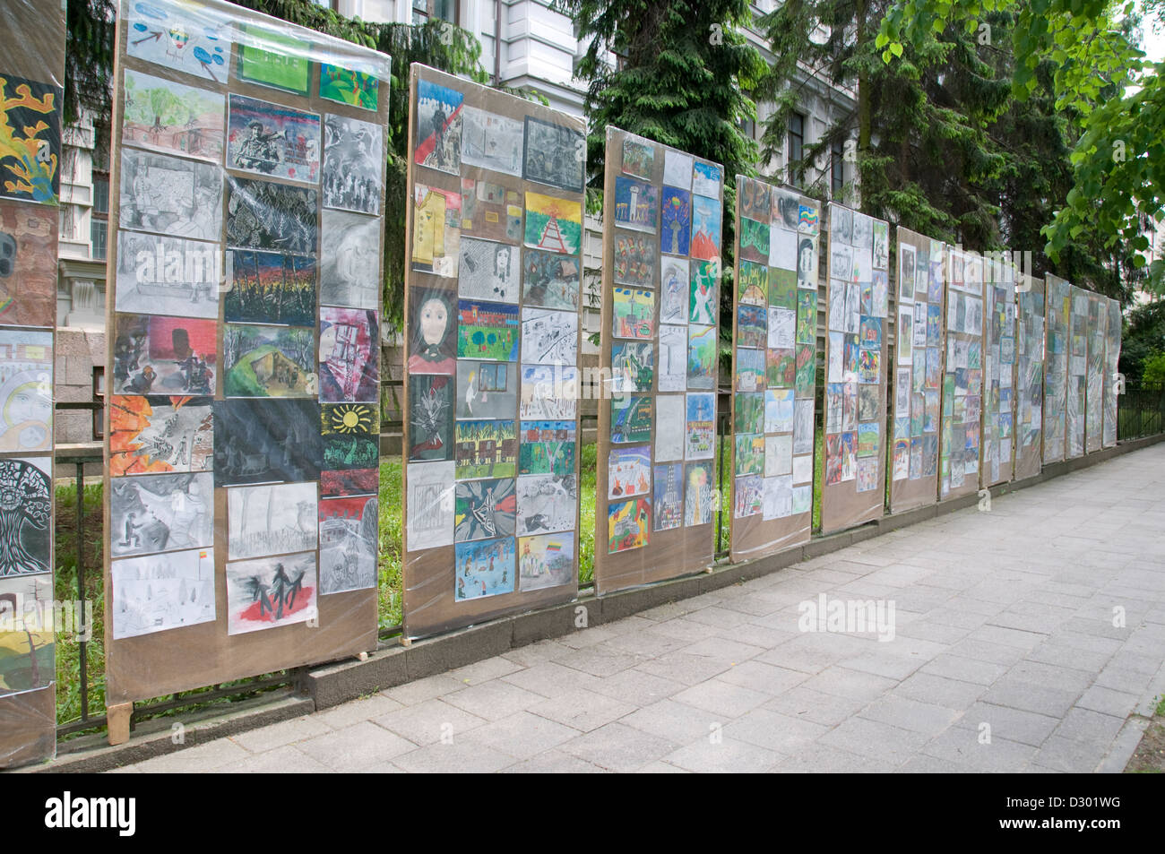 Art exhibition at the Museum of Genocide Victims which was the Nazi and ...