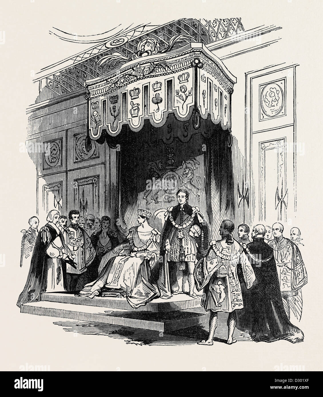 Queen order of the garter hi-res stock photography and images - Alamy
