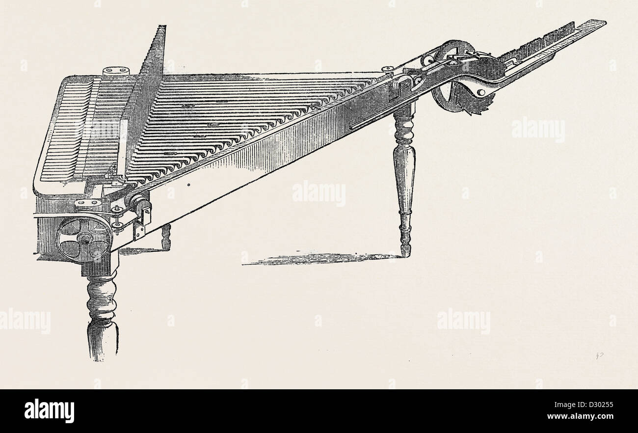 THE INTERNATIONAL EXHIBITION: MITCHEL'S TYPE-COMPOSING MACHINE 1862 ...