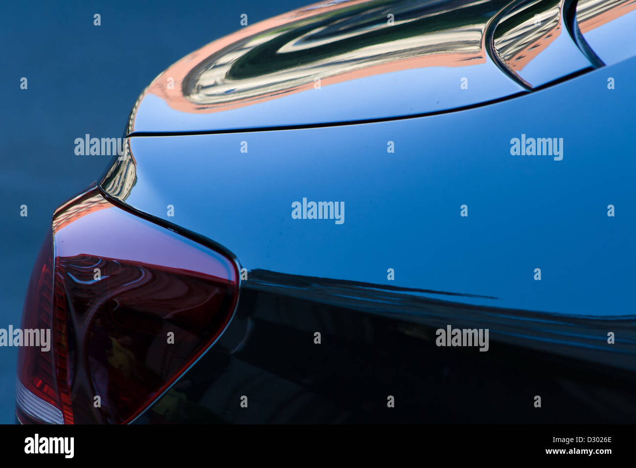 A fragment of the back of a modern car Stock Photo - Alamy