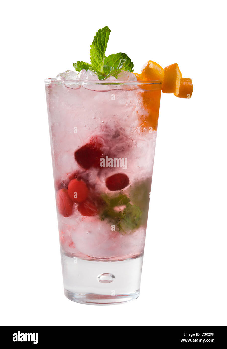 cranberry cocktail closeup isolated on white background Stock Photo - Alamy