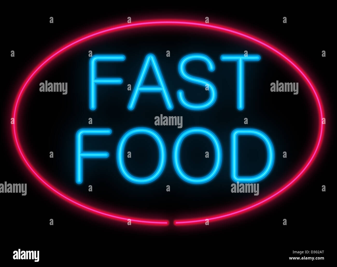 Fast food sign Stock Photo - Alamy