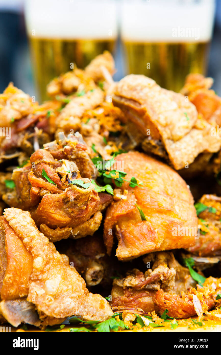 Frango a Passarinho fried small chicken pieces typical food of Brazil ...