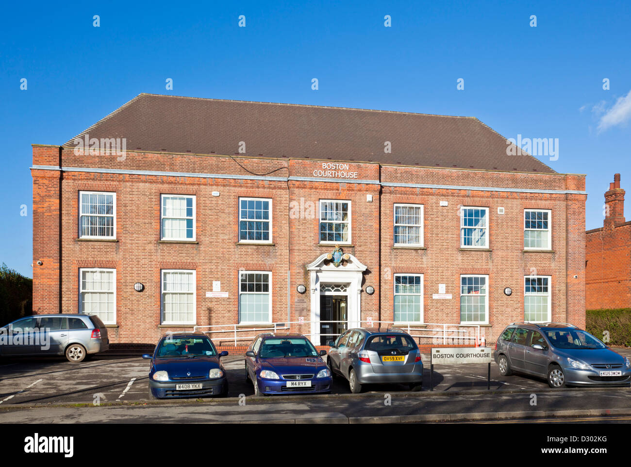Boston Courthouse or Boston Magistrates' Court Boston town centre ...