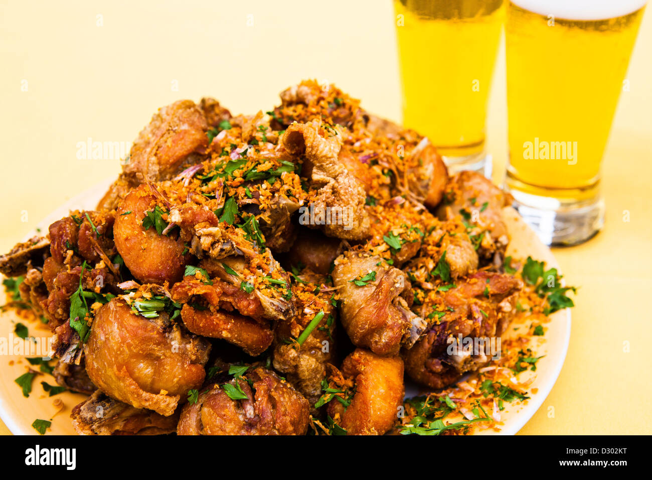 Frango a Passarinho fried small chicken pieces typical food of Brazil ...