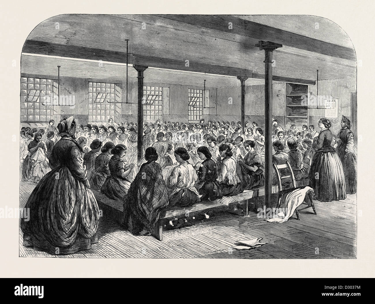 THE COTTON FAMINE: THE SEWING CLASS AT THE MANCHESTER AND SALFORD ...