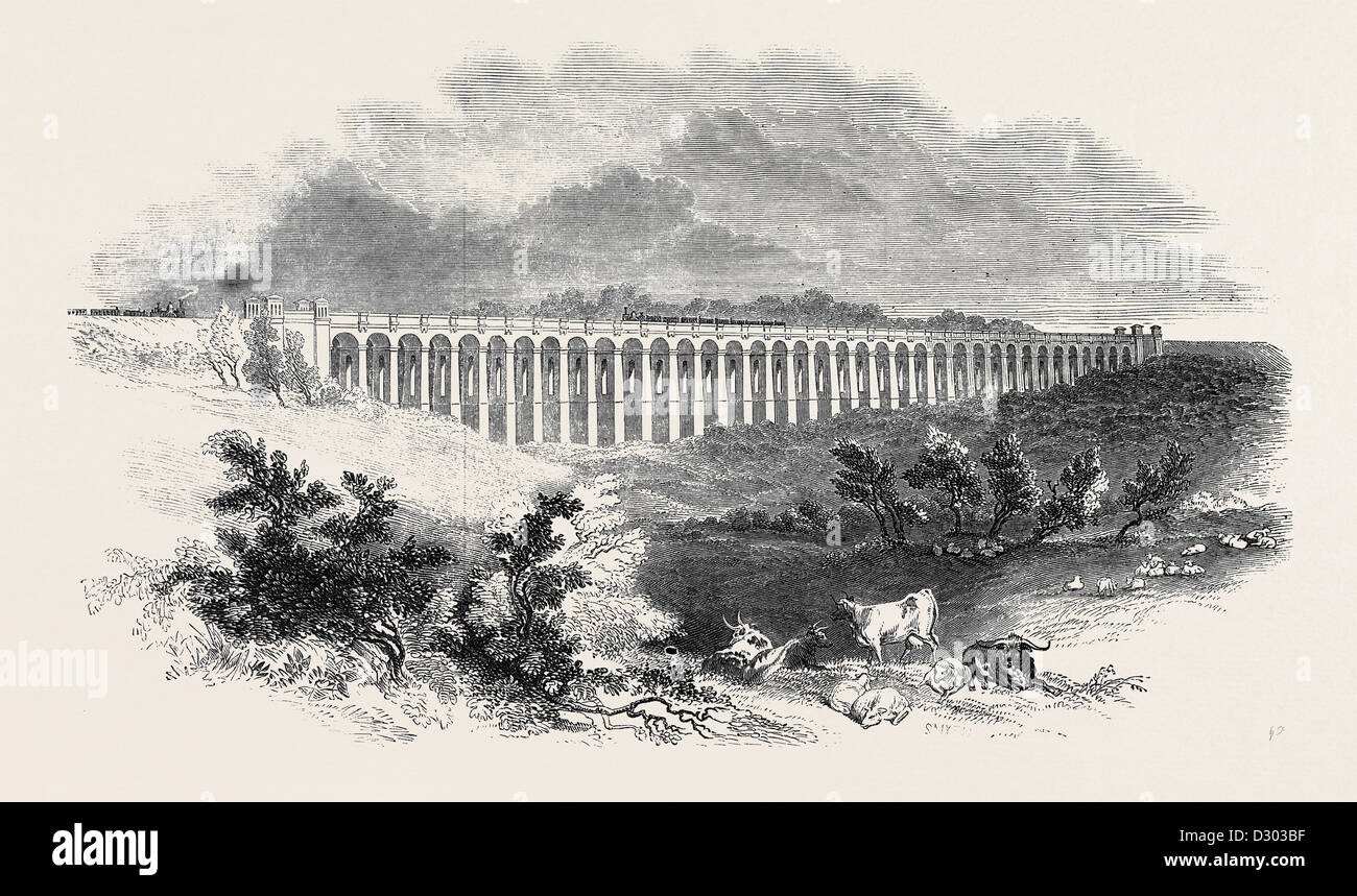 LONDON AND BRIGHTON RAILWAY, THE GREAT OUSE VIADUCT Stock Photo - Alamy