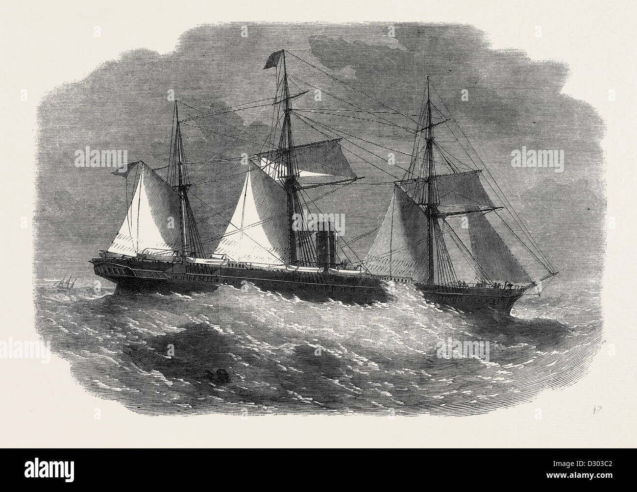 THE PENINSULAR AND ORIENTAL STEAM COMPANY'S NEW SHIP POONAH 1862 Stock ...