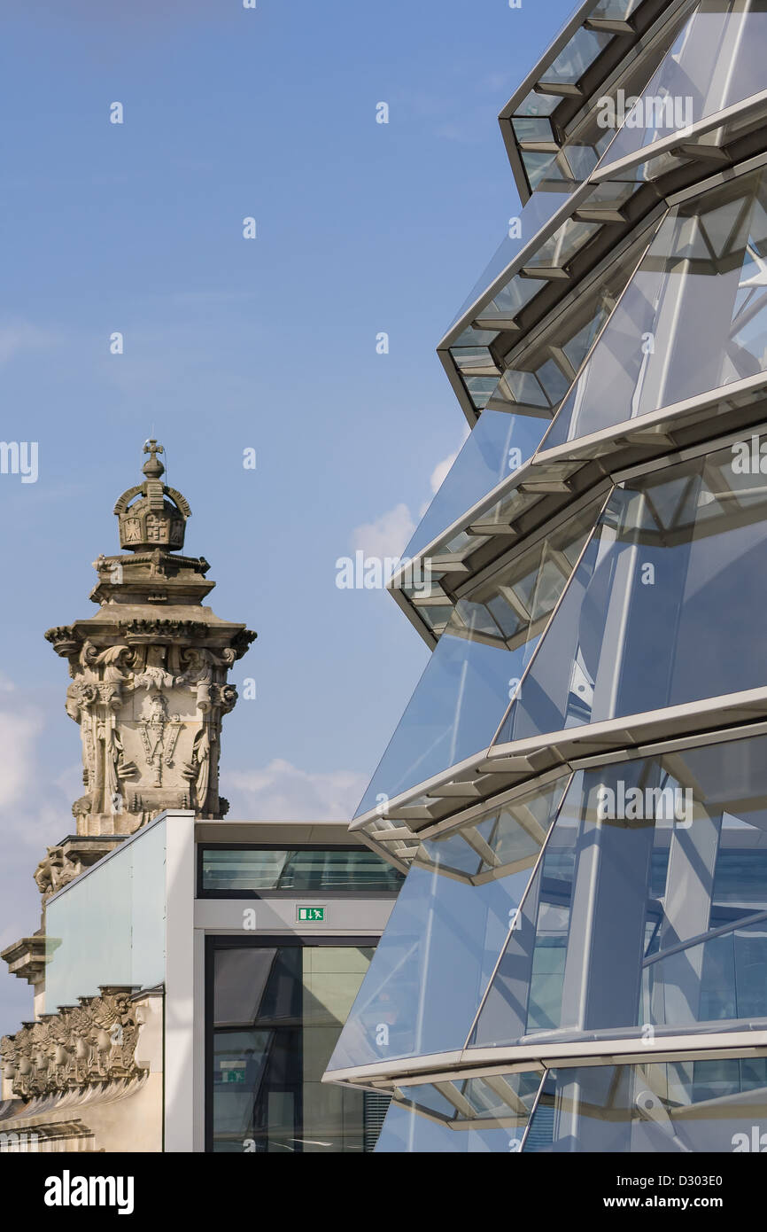 BERLIN - AUGUST 04: Detail of the dome of the Reichstag, August 04 ...