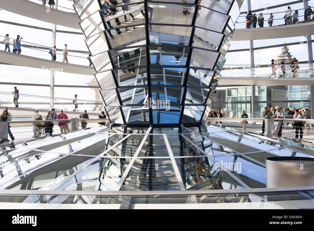 BERLIN - AUGUST 04: The dome of the Reichstag, August 04, 2012, Berlin ...
