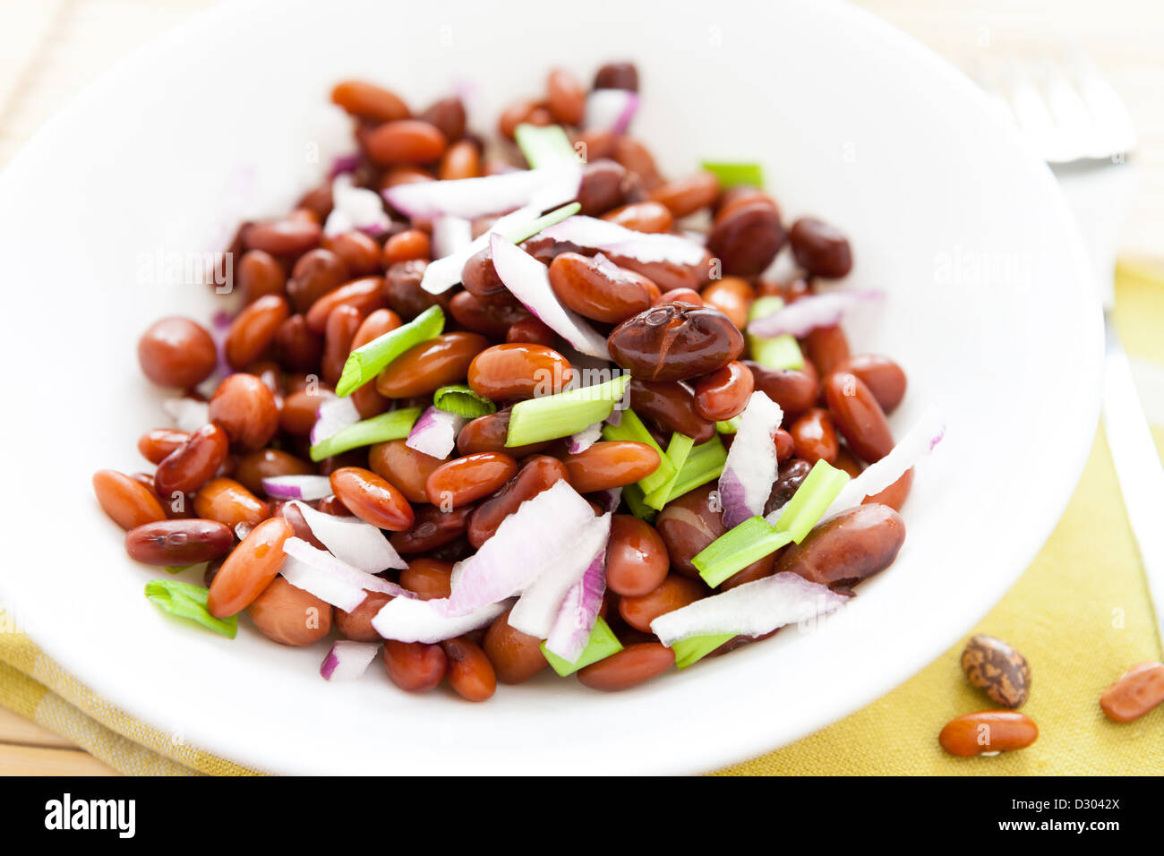 cooked beans in a round bowl, closeup Stock Photo - Alamy