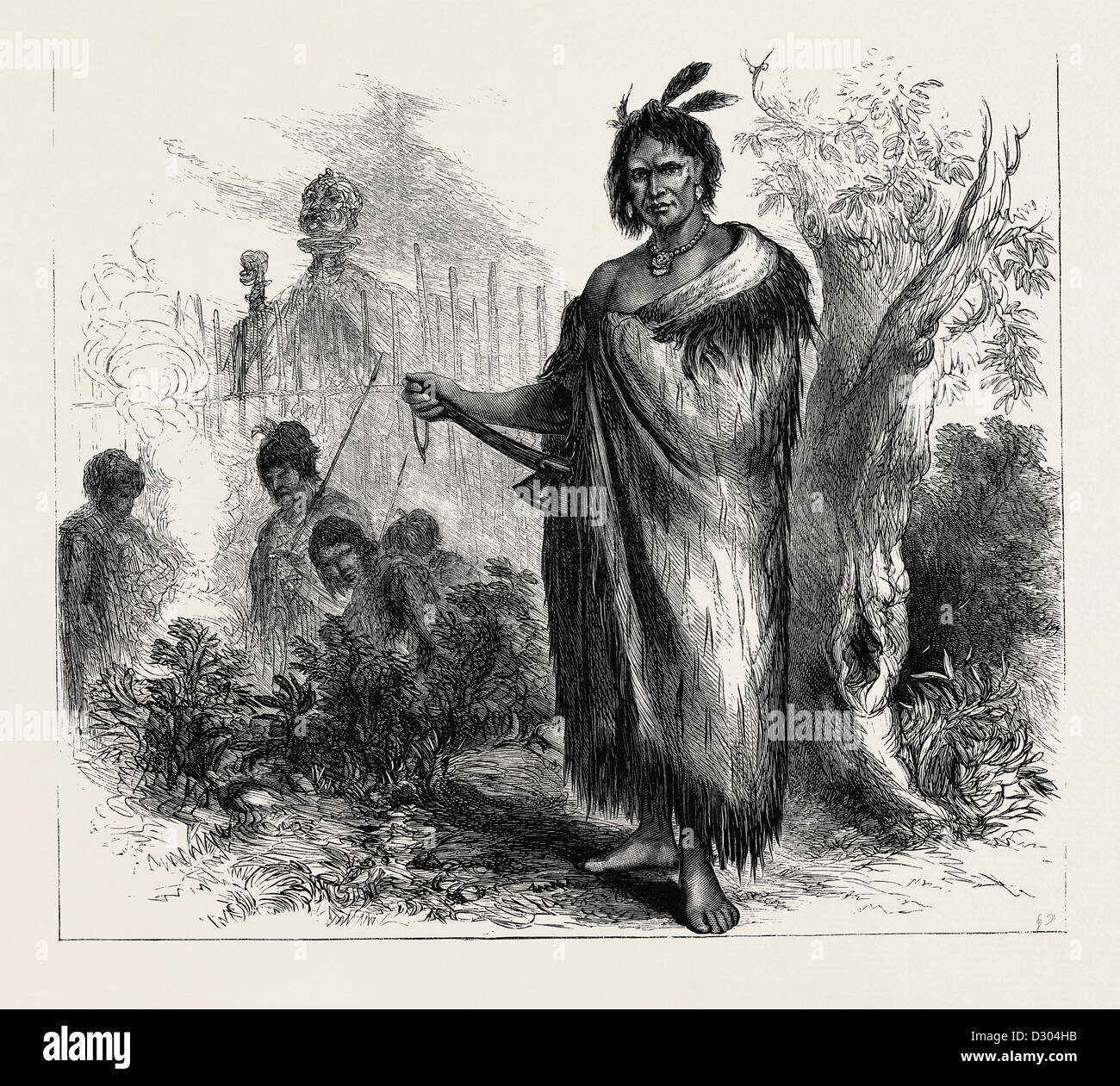 TE KOOTI, the Maori chief and leader of insurgents in New Zealand Stock ...