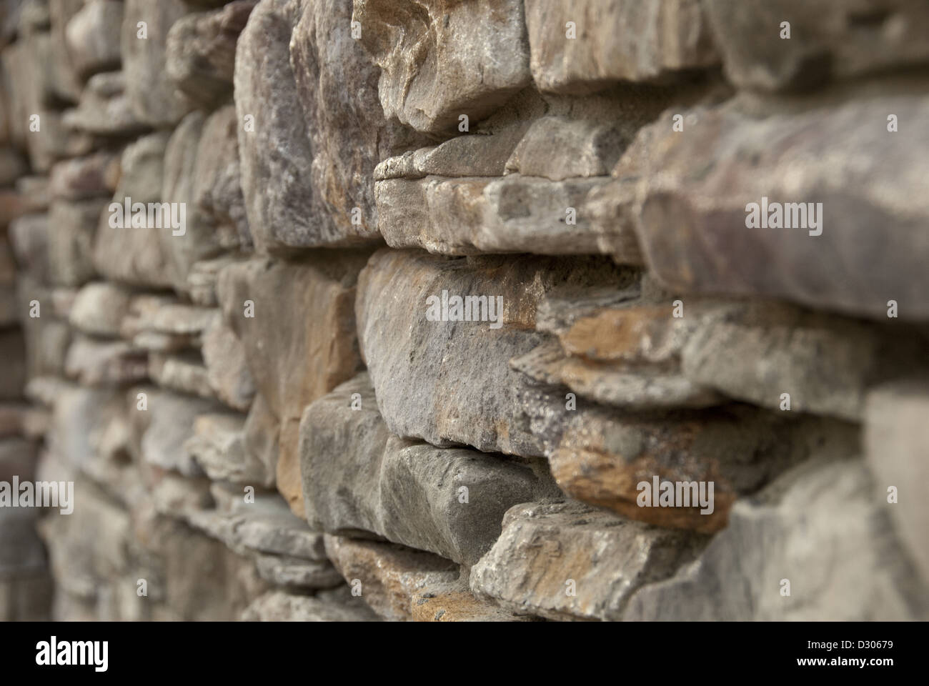 Decorative stone wall, close up Stock Photo - Alamy