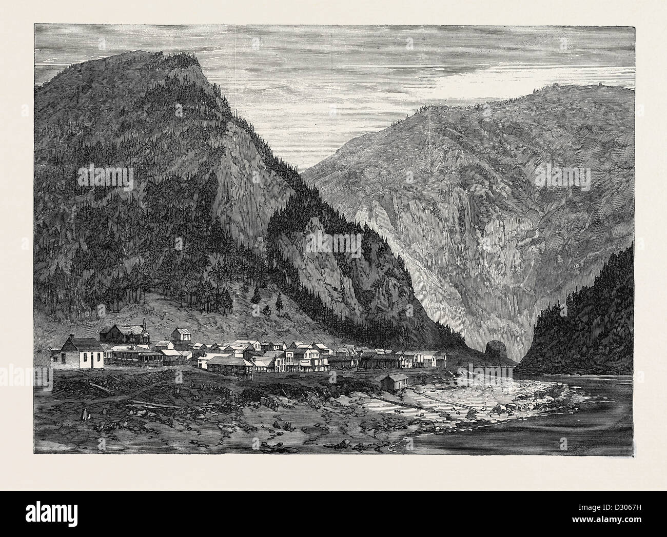 TOWN OF YALE BRITISH COLUMBIA 1866 Stock Photo - Alamy