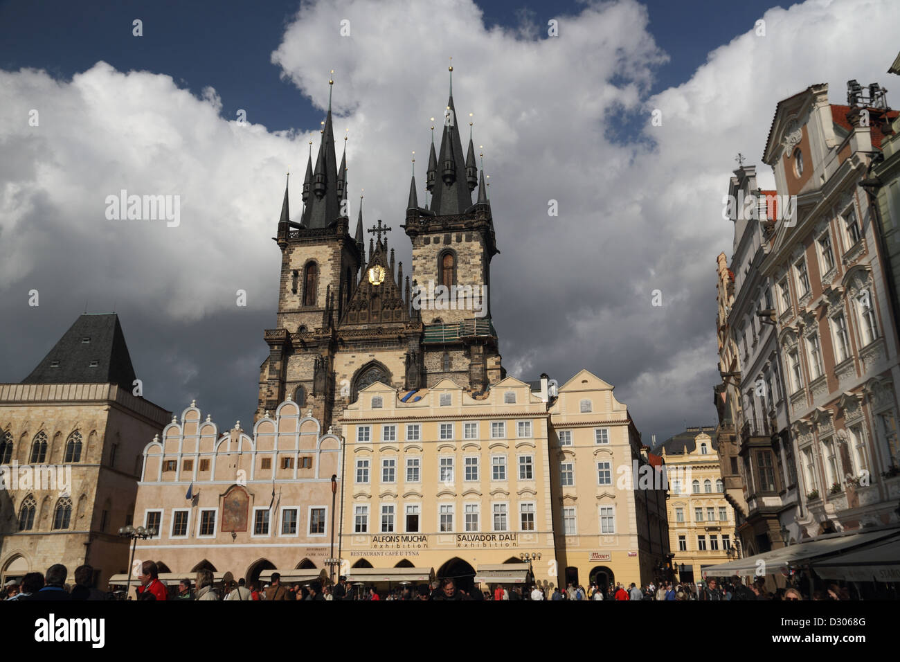 Tyn church towers on old hi-res stock photography and images - Alamy