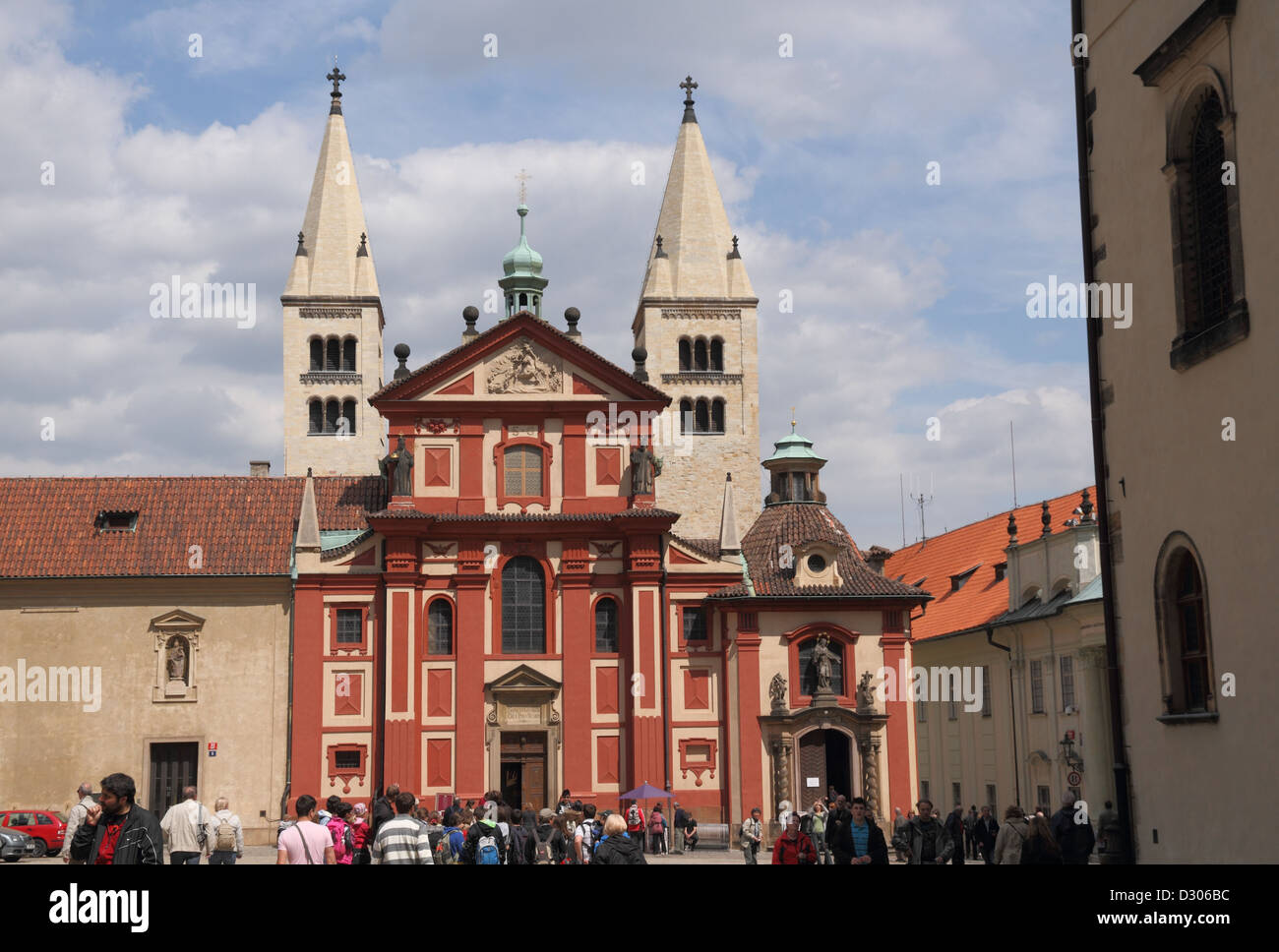 St George's Basilica in the castle area of Prague Stock Photo - Alamy