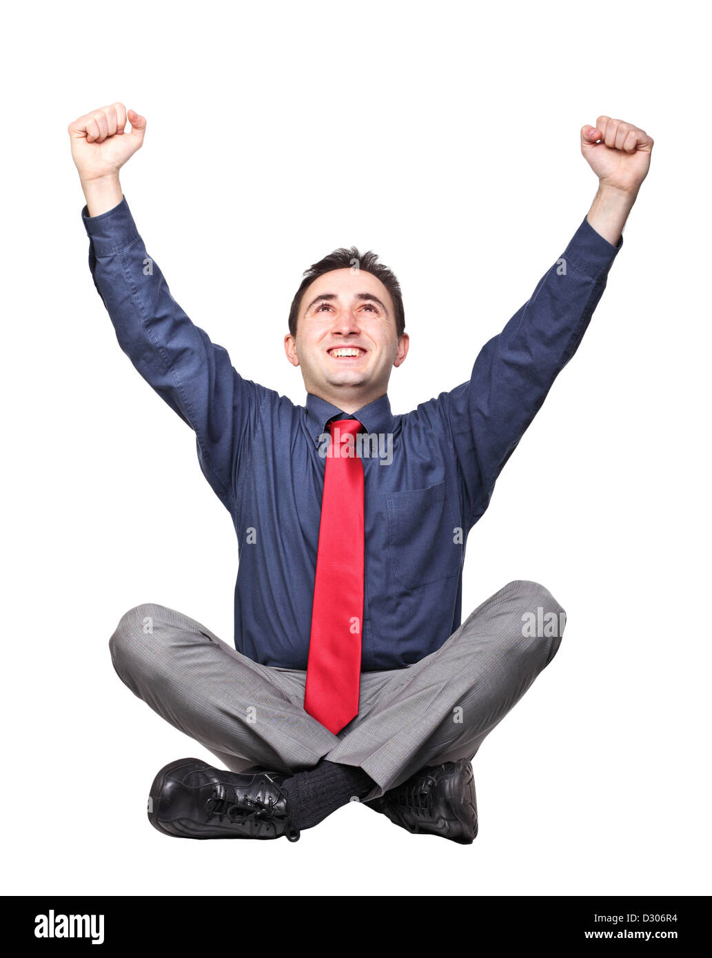 happy man isolated on white background Stock Photo - Alamy