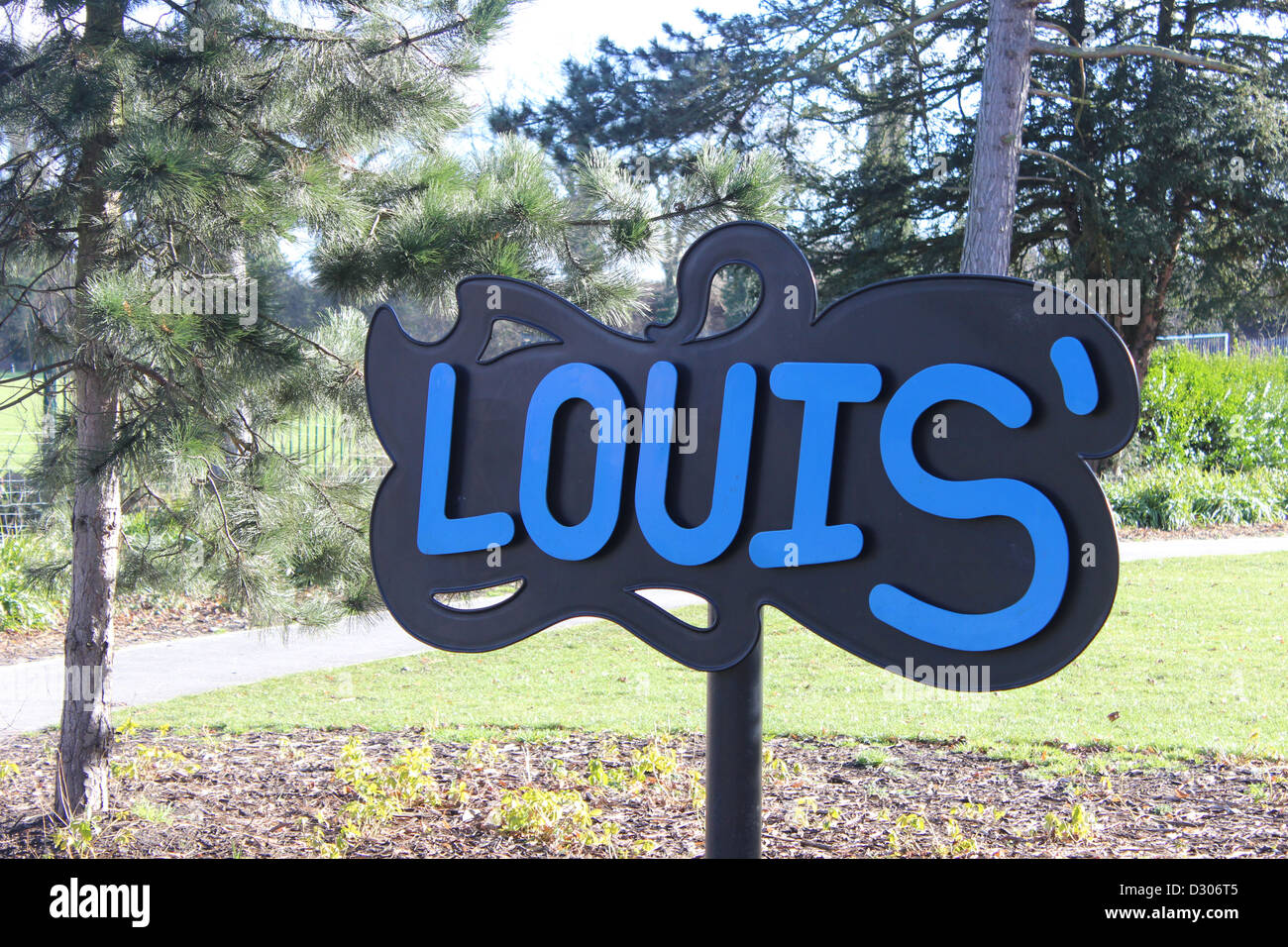 Sign post with the name Louis on it Stock Photo - Alamy
