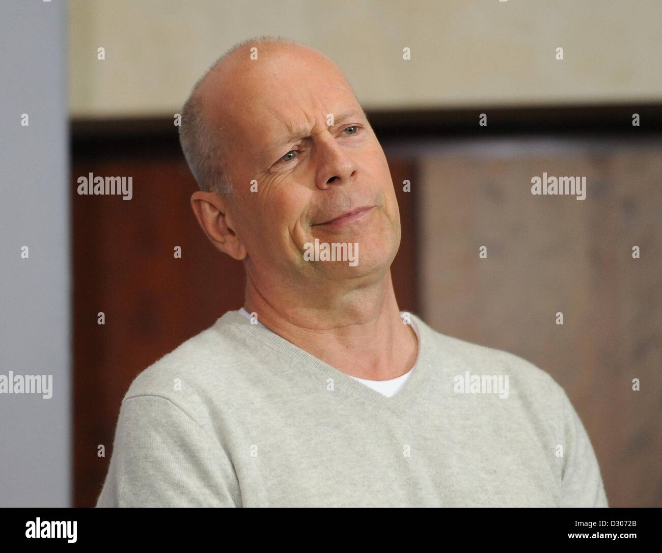 Berlin, Germany. 5th February 2013. American actor Bruce Willis poses ...