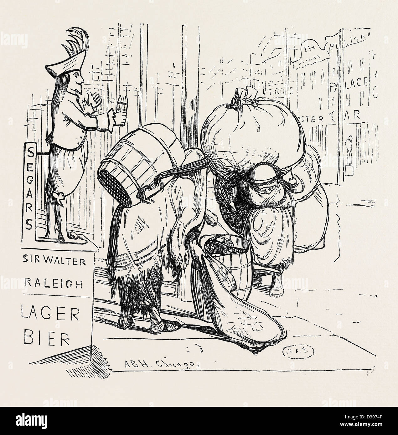 NEW YORK: RAG COLLECTORS, 1870 Stock Photo - Alamy