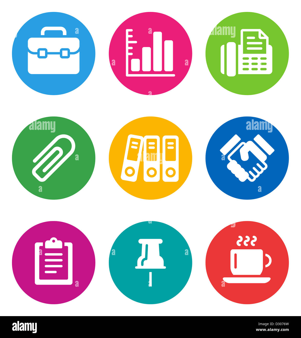 color business icons Stock Photo - Alamy