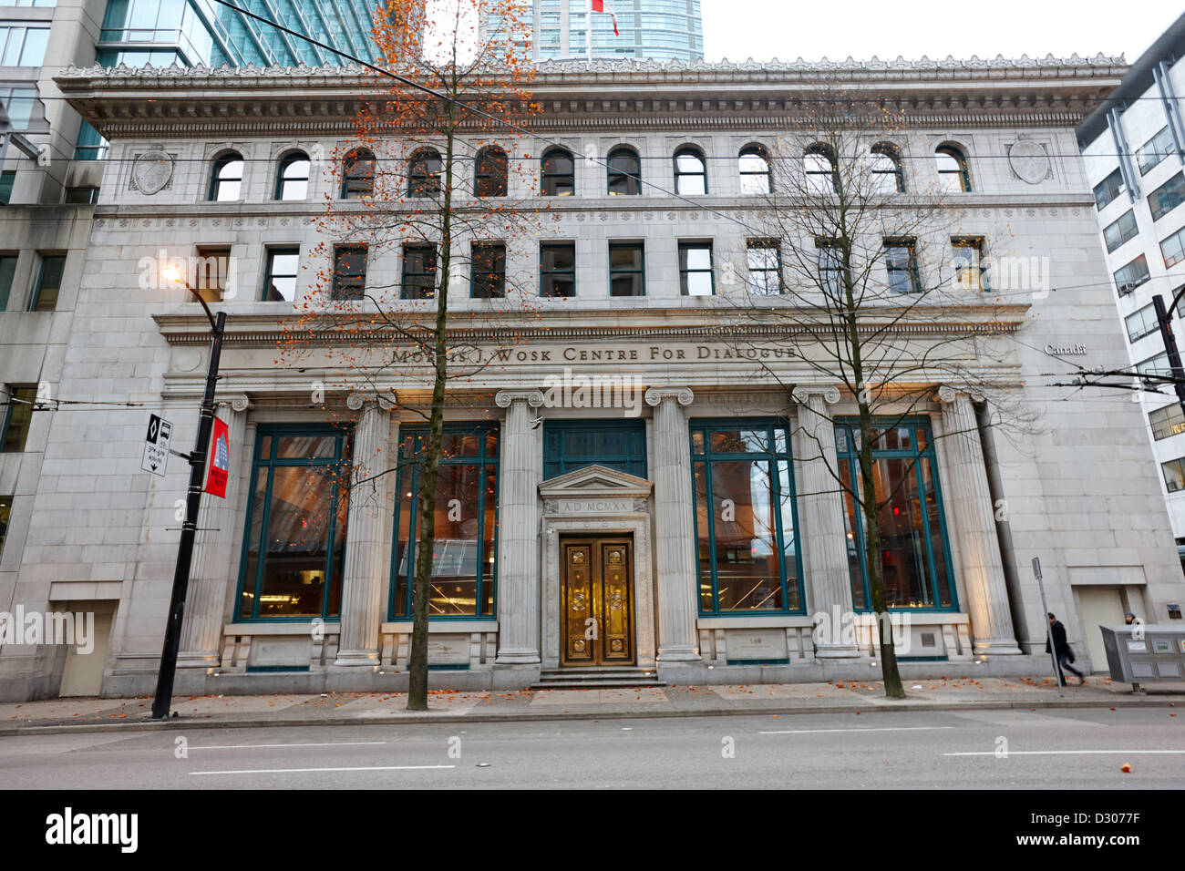 the morris j wosk centre for dialogue Vancouver BC Canada Stock Photo ...