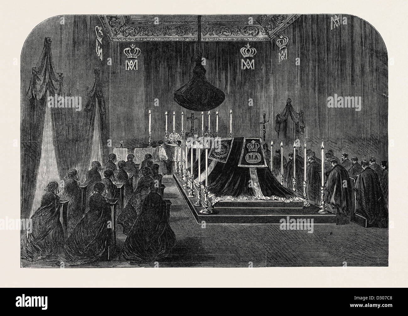 THE FUNERAL OF QUEEN MARIE AMELIE: THE LAST SOLEMN SERVICE IN THE ...