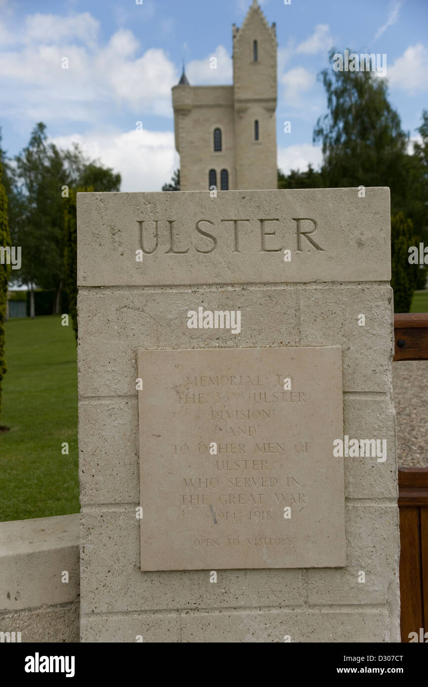 Ulster Tower on the Somme remembering the 36th Division losses from the ...