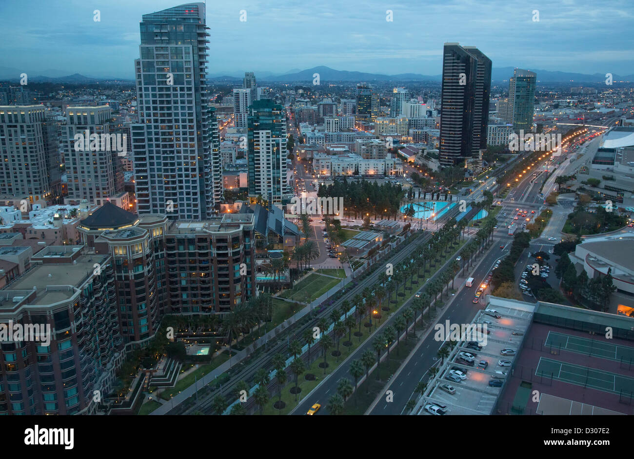 San Diego, California - San Diego's downtown Stock Photo - Alamy