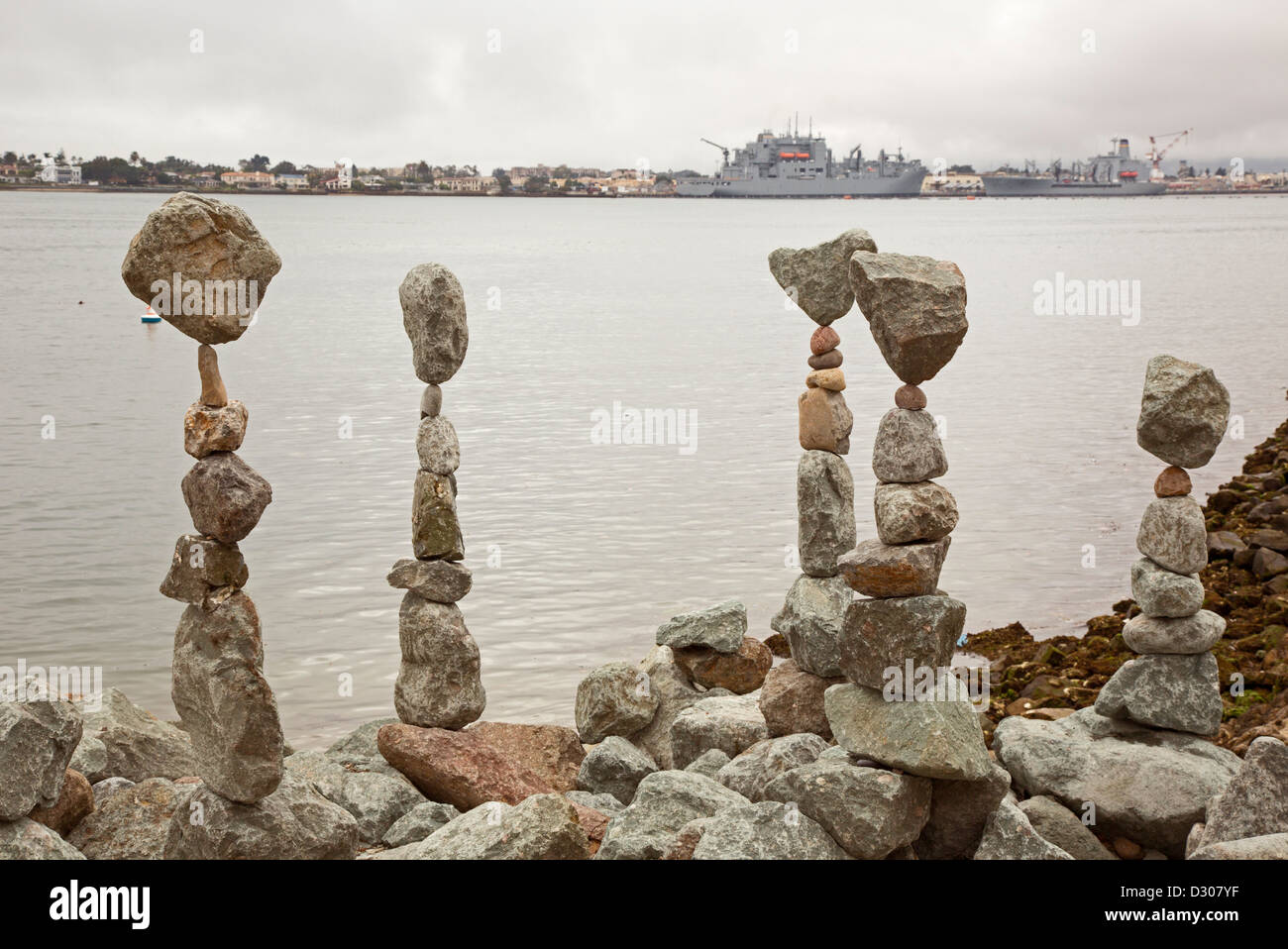Rocks balanced by Rabindra Sarkar, a Reiki practitioner from northern ...