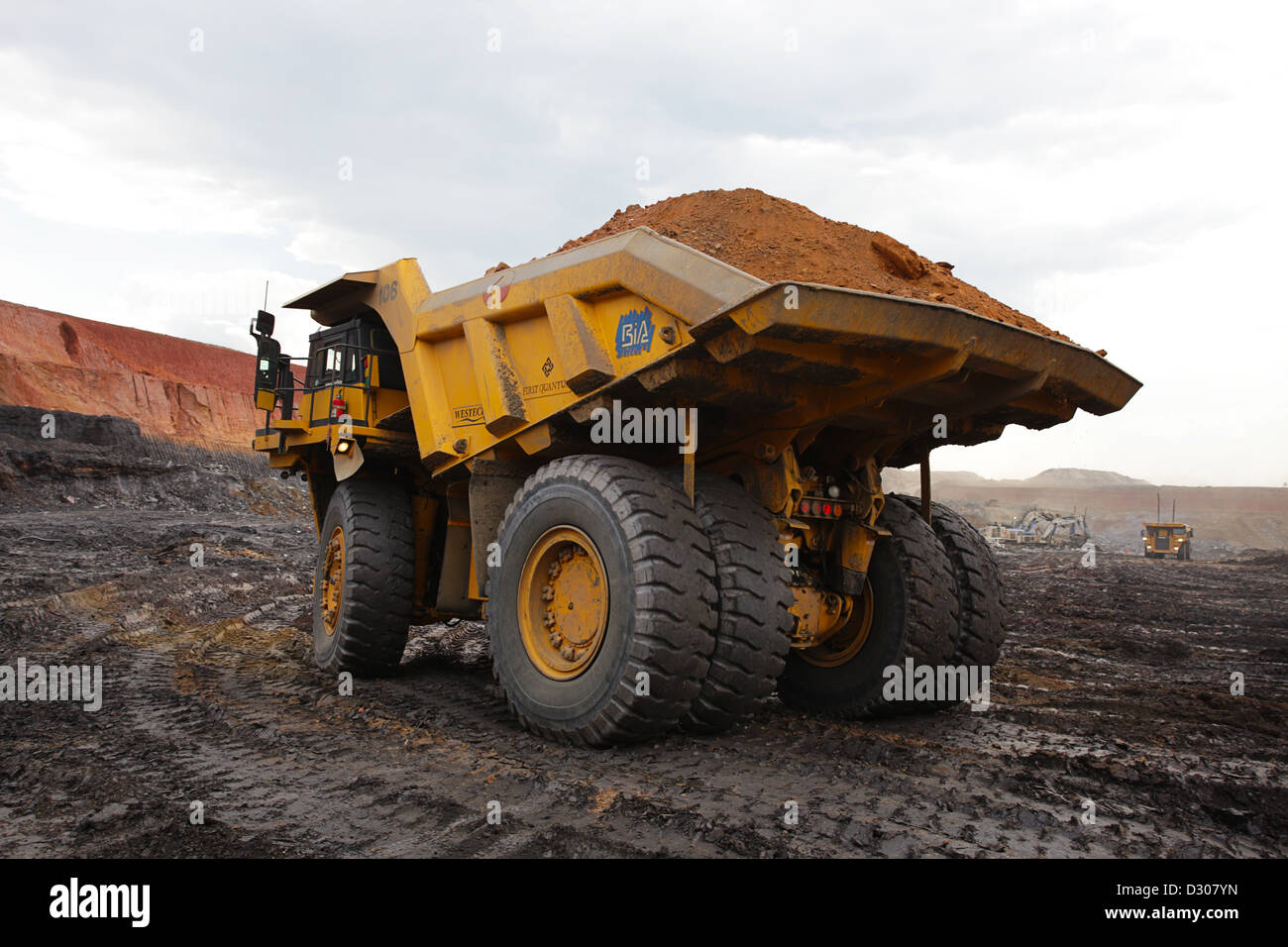 FQM copper mining large haul truck Stock Photo - Alamy