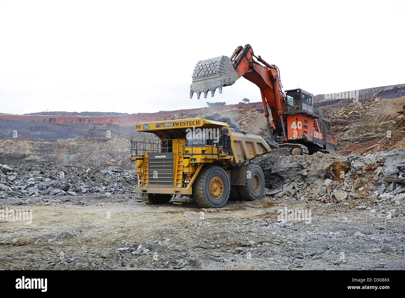 Mine haul truck ore truck hi-res stock photography and images - Alamy